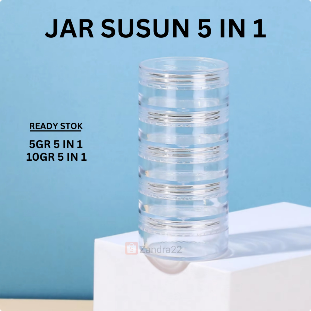 Jual 5in1 Stackable Jar Susun 5 5gr 10gr | Shopee Indonesia