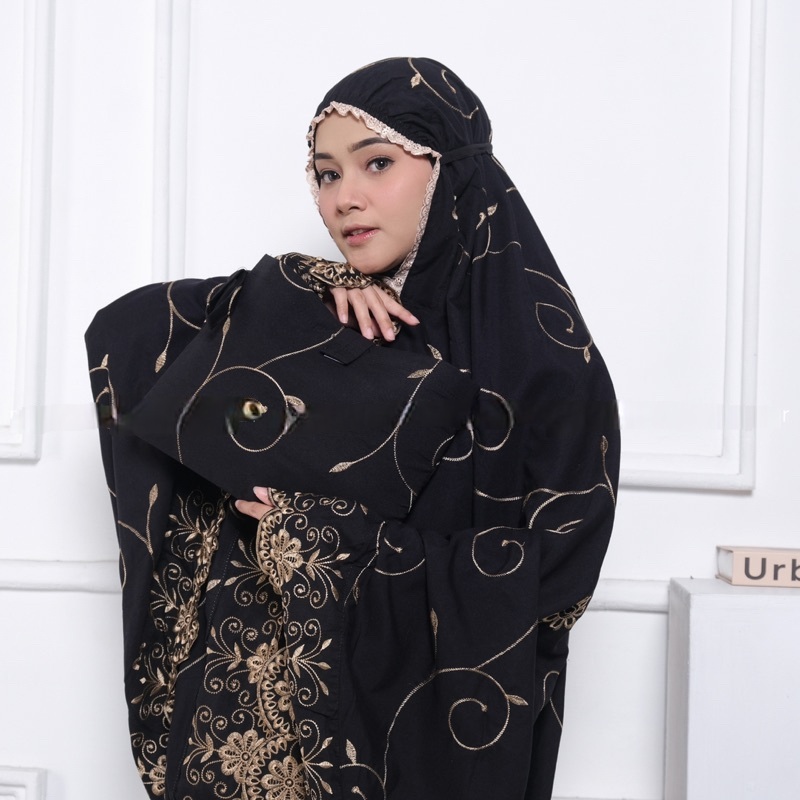 Jual HALIMAH - COD Mukena Motif Gracella Full Bordir Ukuran Jumbo ...