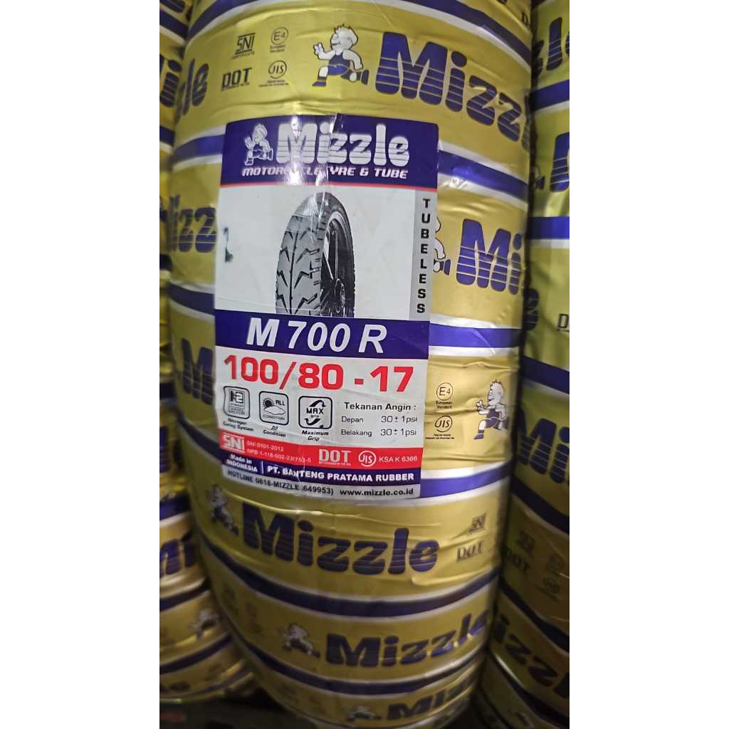 Jual Ban mizzle tubeless 100/80-17 m700 (1 ban) | Shopee Indonesia
