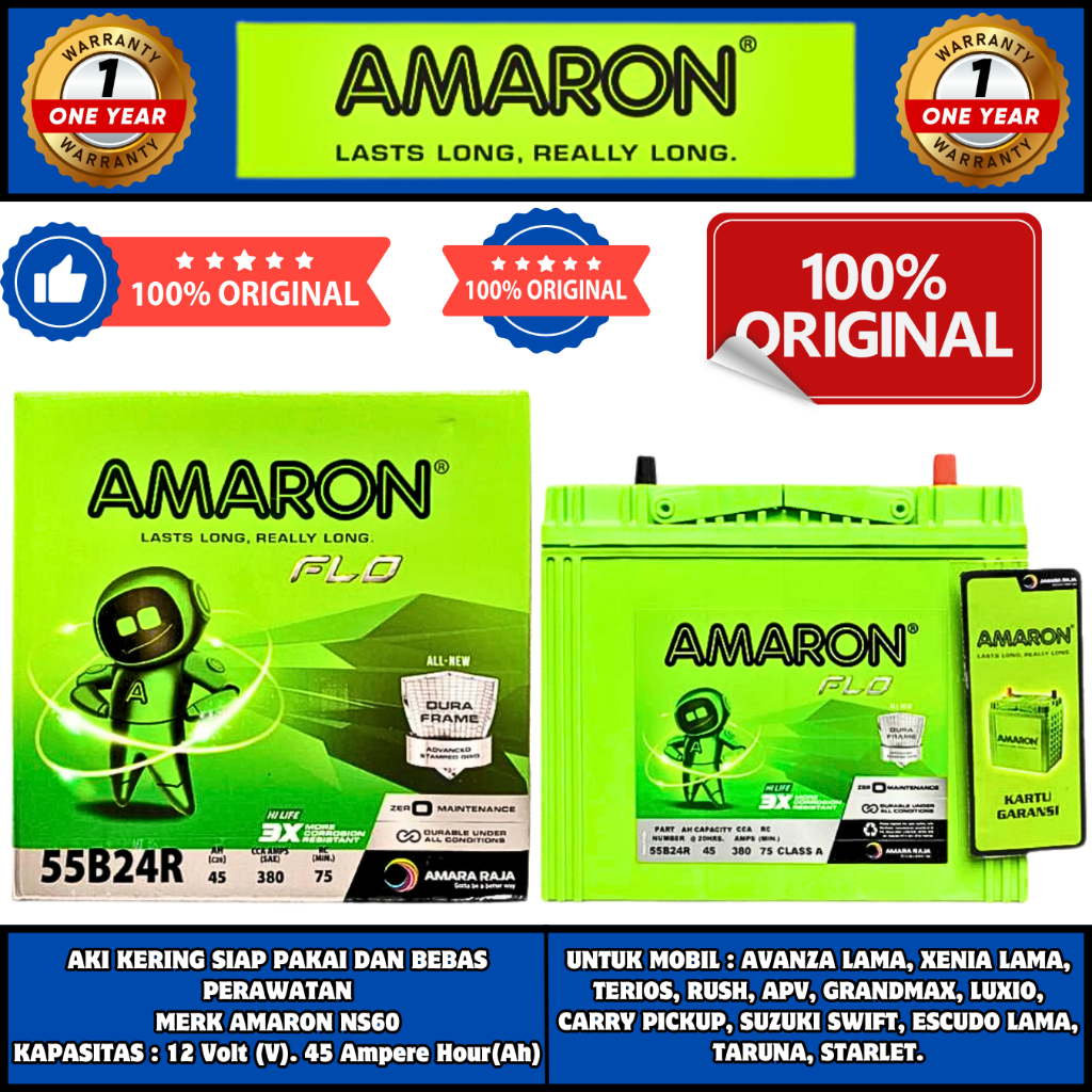 Jual AKI MOBIL XENIA , LUXIO , GRANDMAX , RUSH , APV , RUSH , KATANA NS60 AMARON HILIFE MF ...