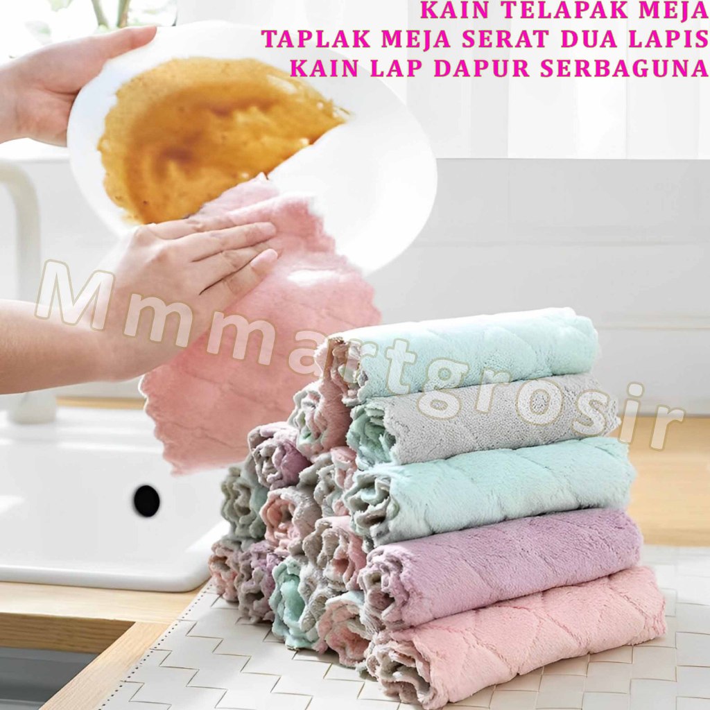 Jual Kain Telapak Meja / Taplak Meja Serat Dua Lapis / Kain Lap Dapur ...