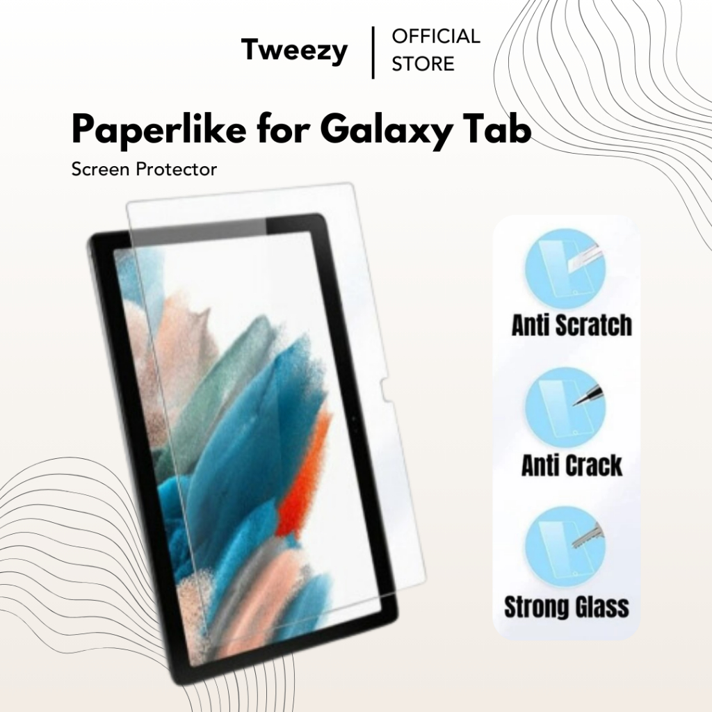 Jual Tweezy Paper Like Screen Protector For Samsung Tab S9 FE / S9 / A8 ...
