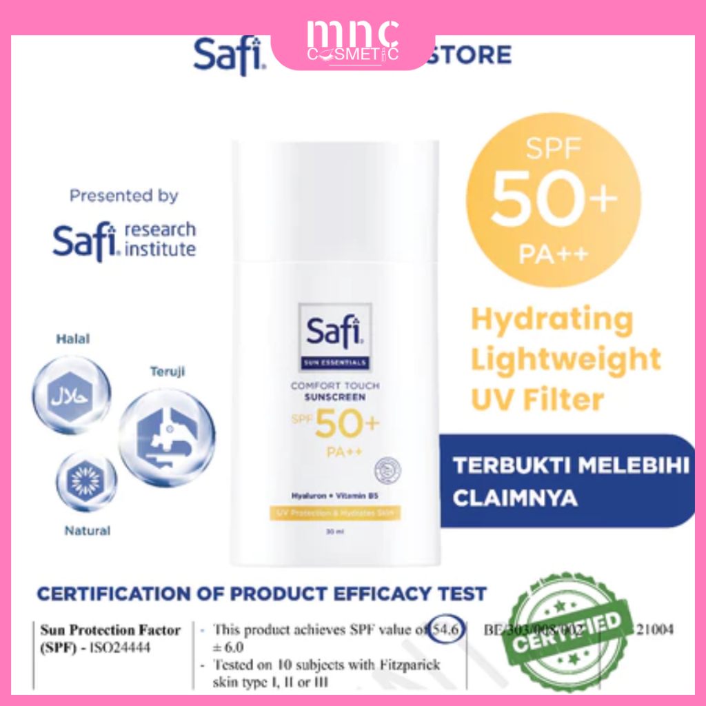 Jual Safi - Sun Essential Comfort Touch Sunscreen SPF 50+ PA++30ml ...