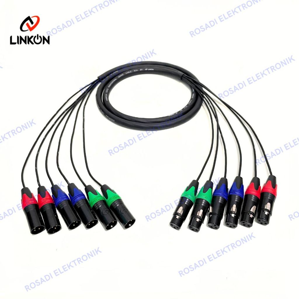 Jual Kabel snake isi 6 channel komplit jack Xlr male to female jek ...