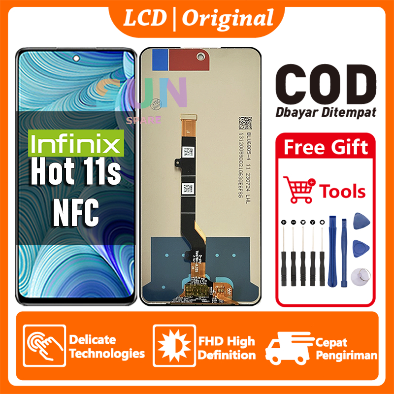 Jual LCD INFINIX HOT 11S NFC Original Asli Ori hp Touchscreen FHD ...