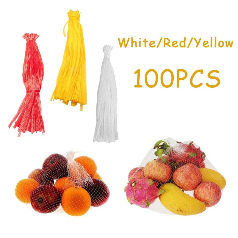 Jual 100pcs Jaring Untuk Buah Jaring Buah Buahan Kantong Buah Jaring ...