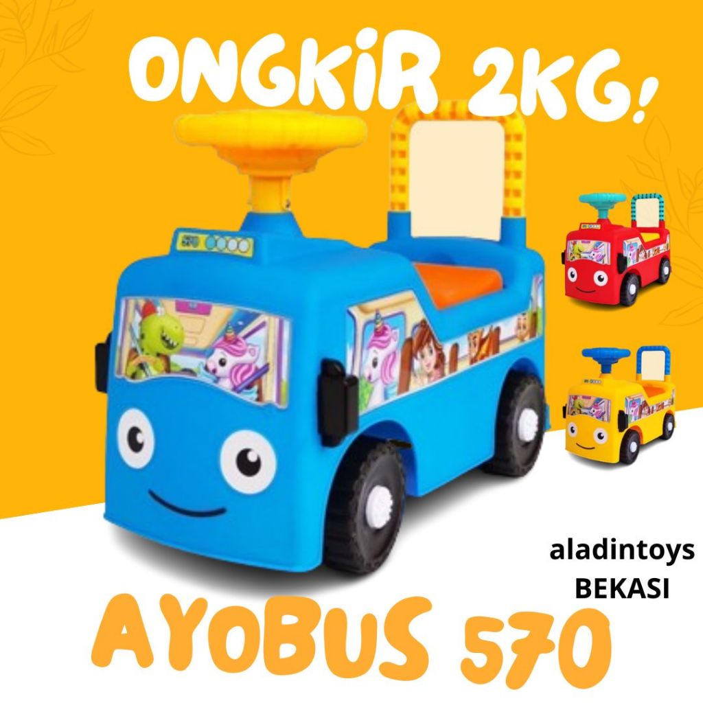 Jual [INSTANT BEKASI] AYO BUS 570 SHP TOYS mainan bis mobil mobilan ...