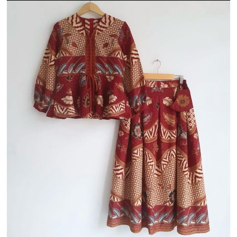 Jual BATIK PREMIUM SETELAN ROK | Shopee Indonesia
