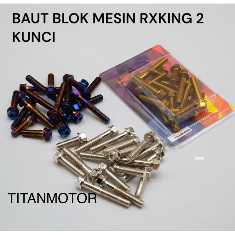 Jual Baut Blok Mesin Kiri Kanan 2 KUNCi RX king King Rxz | Shopee Indonesia