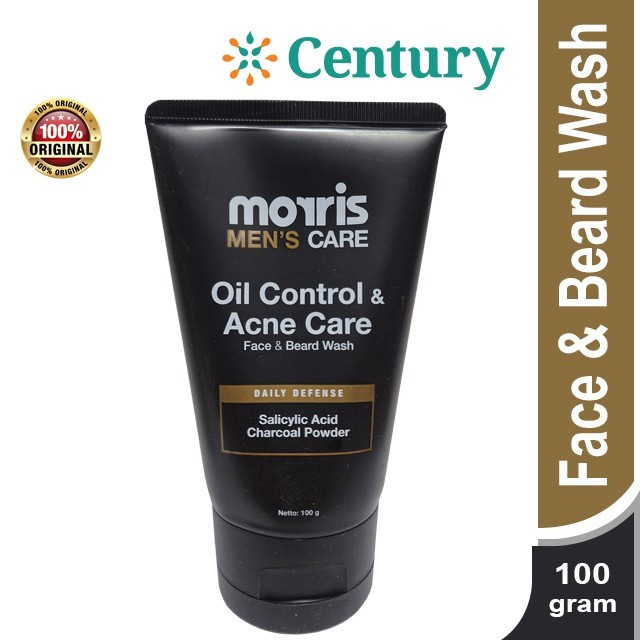 Jual MORRIS MEN'S CARE OIL CONTROL & ACNE FACE & BEARD WASH 100G ...