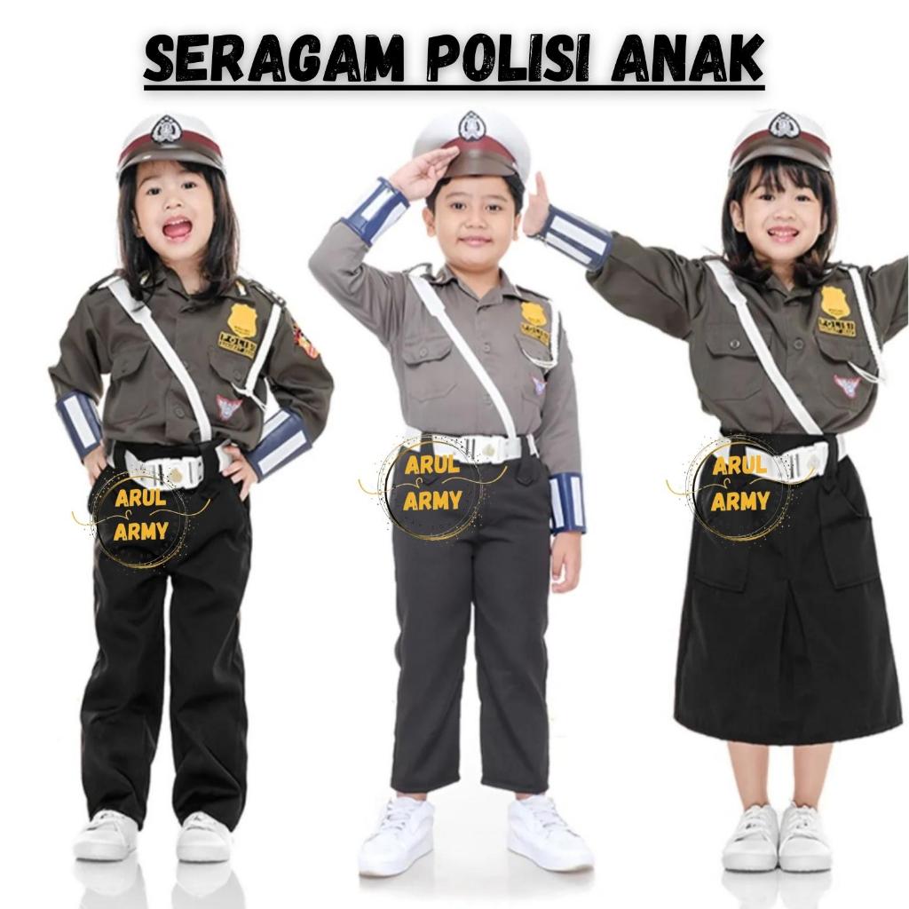 Jual BAJU SERAGAM POLISI ANAK POCIL CILIK KOSTUM PROFESI KARNAVAL ...
