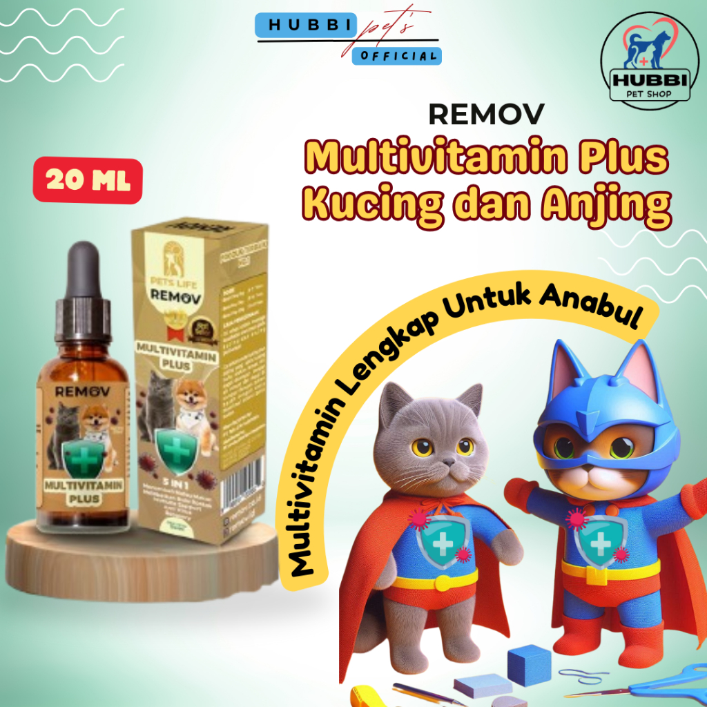 Jual Remov Vitamin Tetes Multivitamin Plus Untuk Kucing & Anjing ... Jual Remov Vitamin Tetes Multivitamin Plus Untuk Kucing & Anjing ...