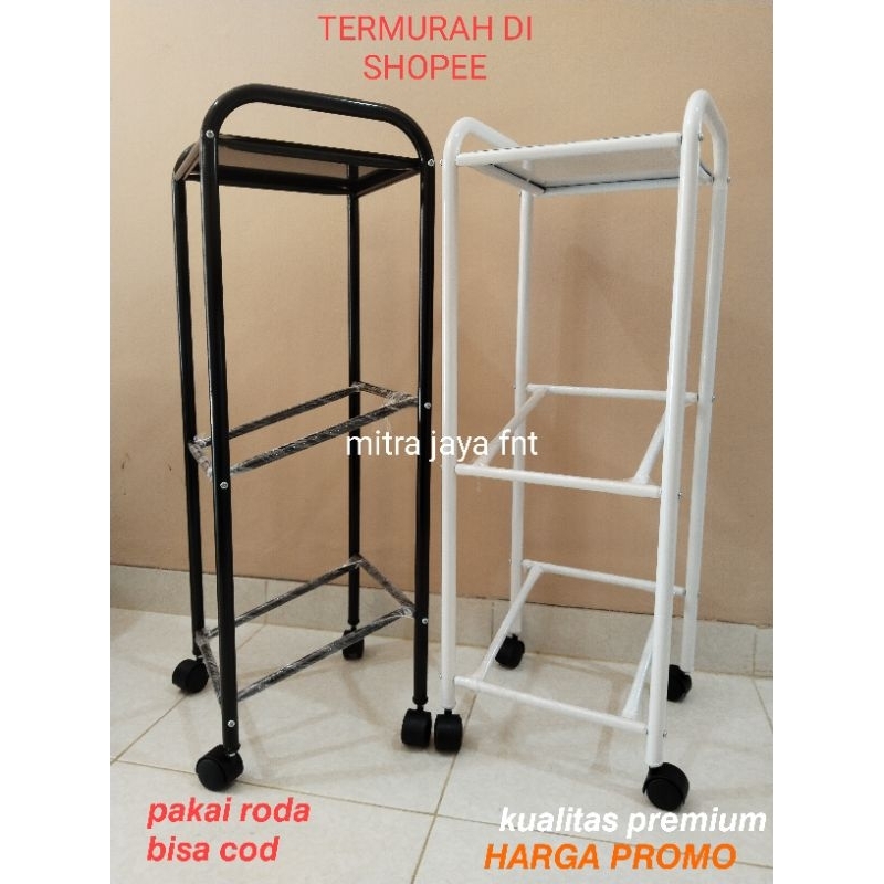 Jual rak galon 3 susun roda/rak dispenser/rak magicom | Shopee Indonesia