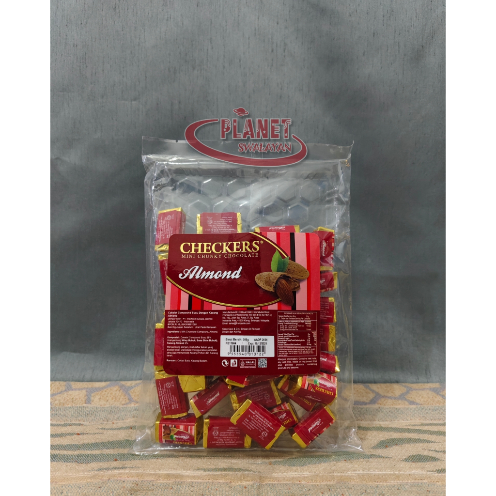 Jual CHECKERS MINI CHUNKY CHOCOLATE ALMOND | Shopee Indonesia