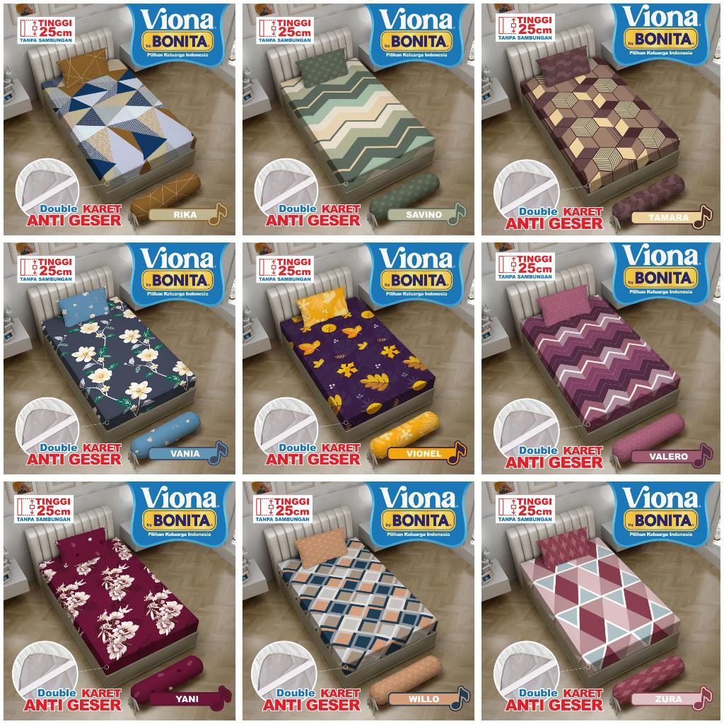 Jual Sprei Viona By Bonita Single Tinggi 25cm Ukuran 120x200cm | Shopee ...