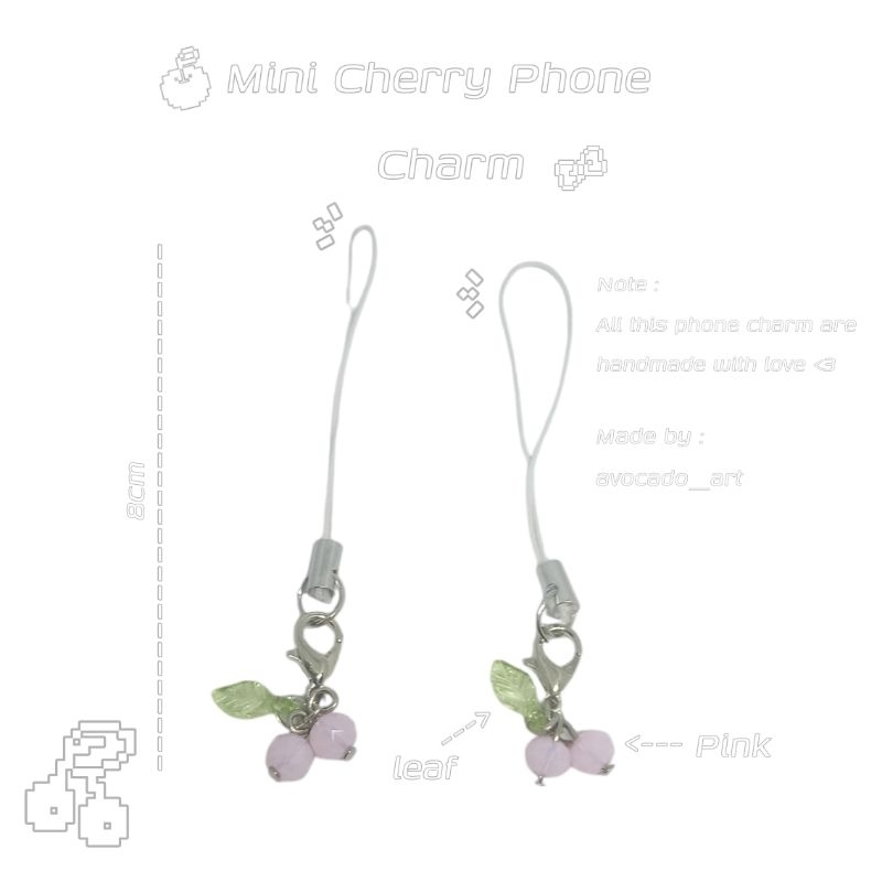 Jual Mini Cherry Phone Charm (harga untuk 2pcs) | Shopee Indonesia