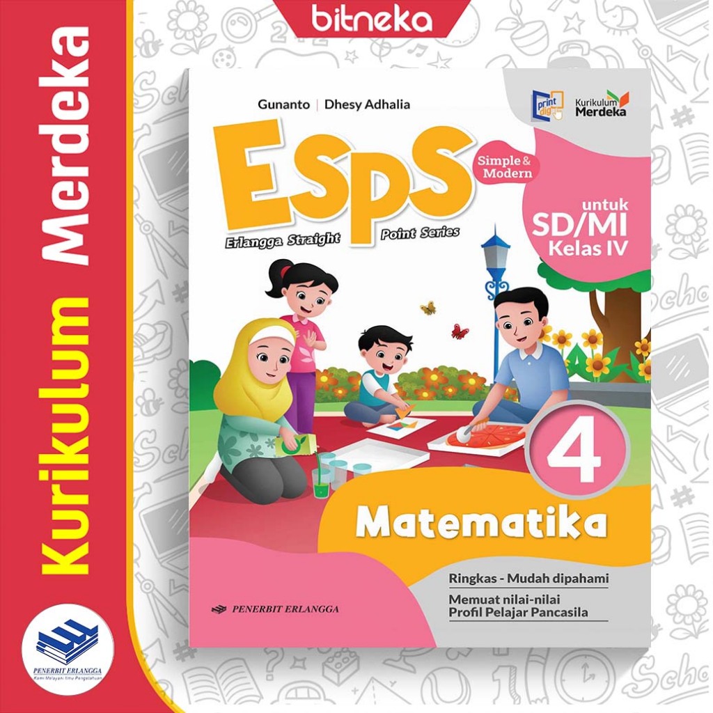 Jual Buku ESPS Matematika Jilid 4 SD/MI Kelas 4 - Gunanto - Dhesy ...