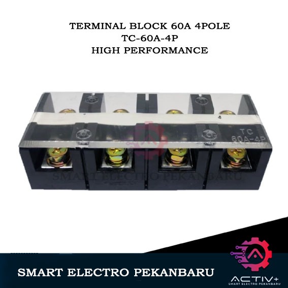 Jual TERMINAL BLOCK TC 4P 60A 600V TC-604 60A 4POLE Connector Konektor Kabel KRUSTIN EWIG PANEL ...