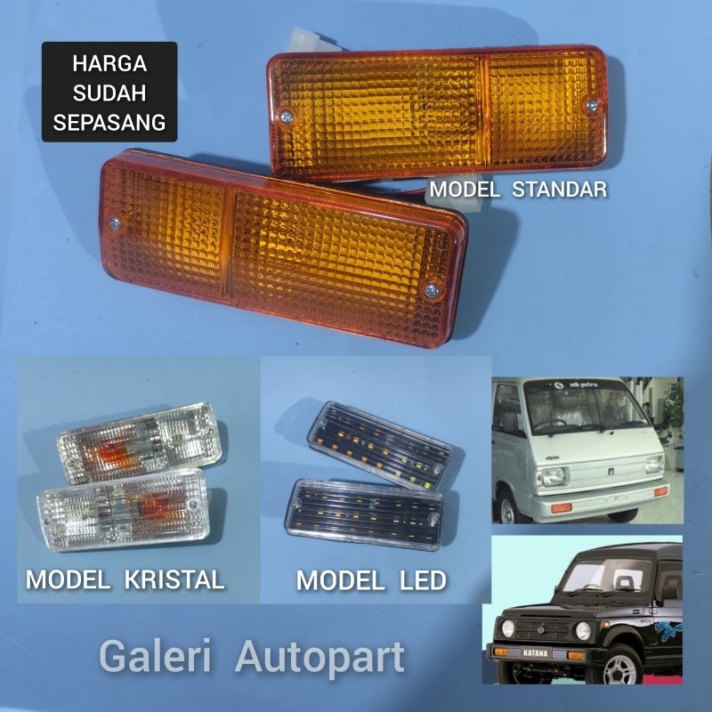 Jual Lampu Sen Bemper Suzuki Carry Extra Jimny Katana Model Standar Kristal Led | Shopee Indonesia