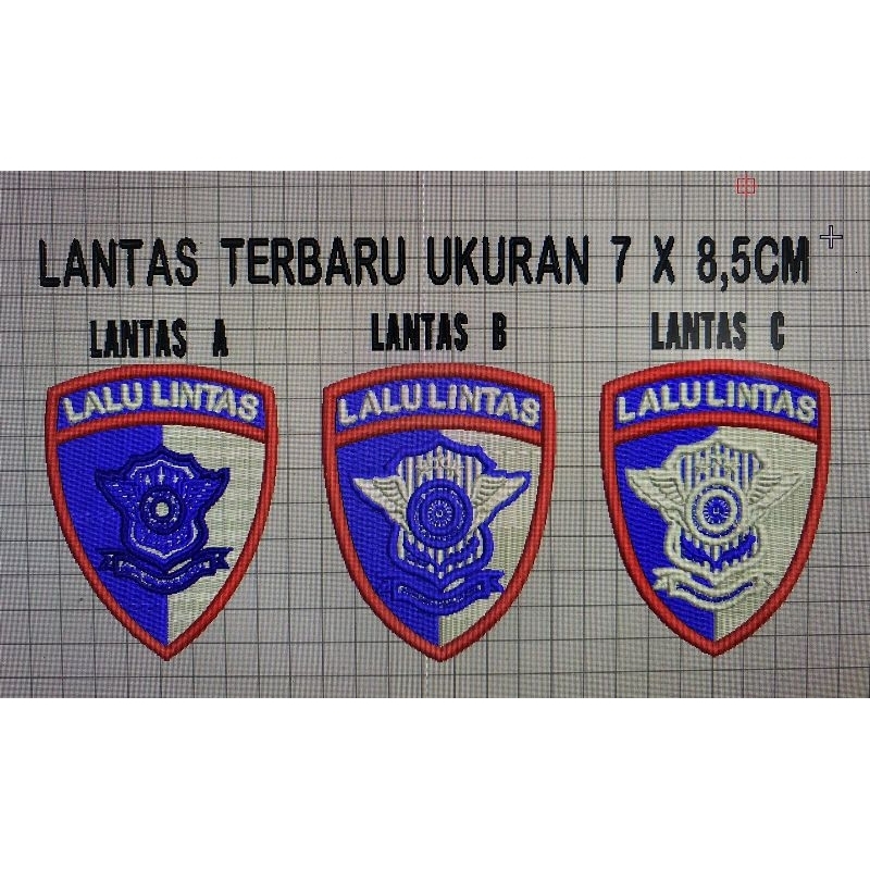 Jual Logo lantas Terbaru Bordir Timbul 3D ukuran sesuai perpol | Shopee ...