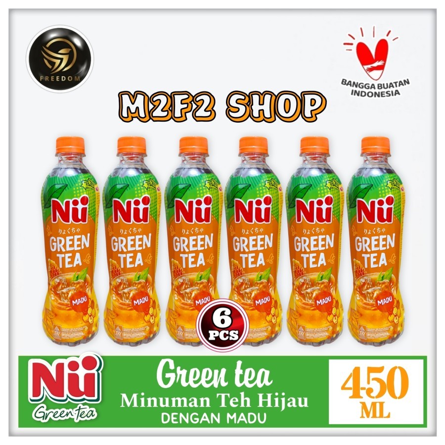 Jual NU Green Tea Honey | Teh Madu Botol Pet - 450 ml (Kemasan 6 Pcs ...