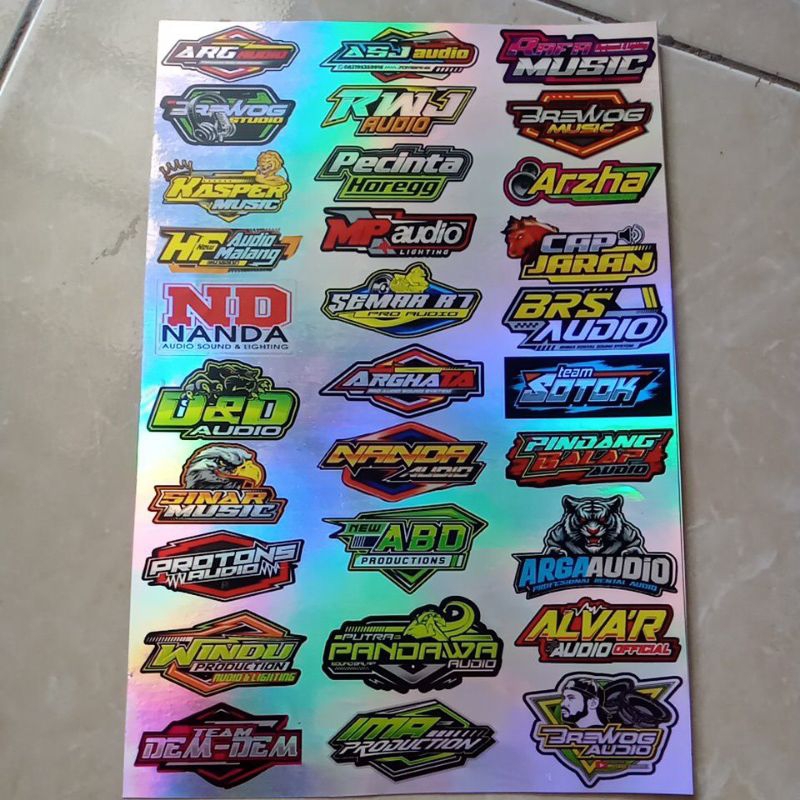 Jual Stiker Sound System | Stiker Audio | Stiker Sound System Audio ...