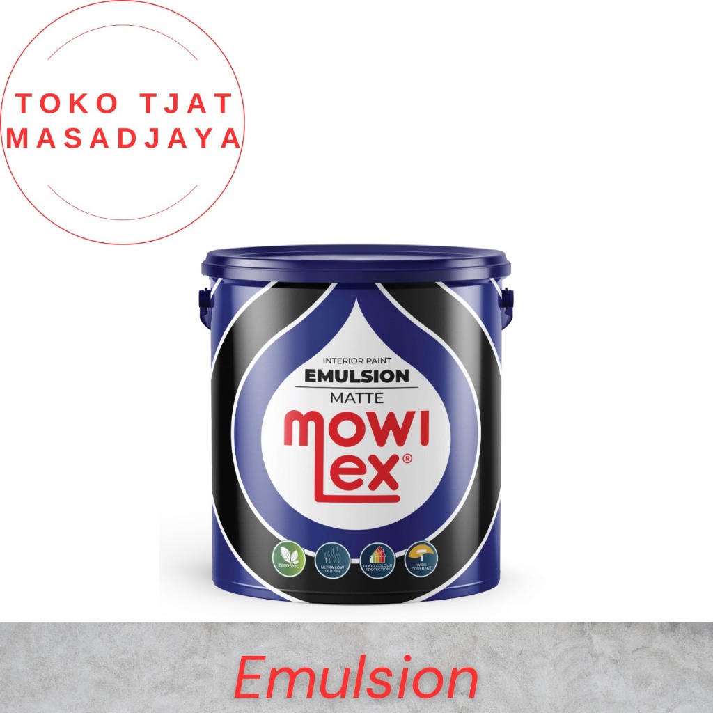 Jual Mowilex Emulsion Cat Tembok Interior Hitam E-200 [2,5 L] | Shopee ...