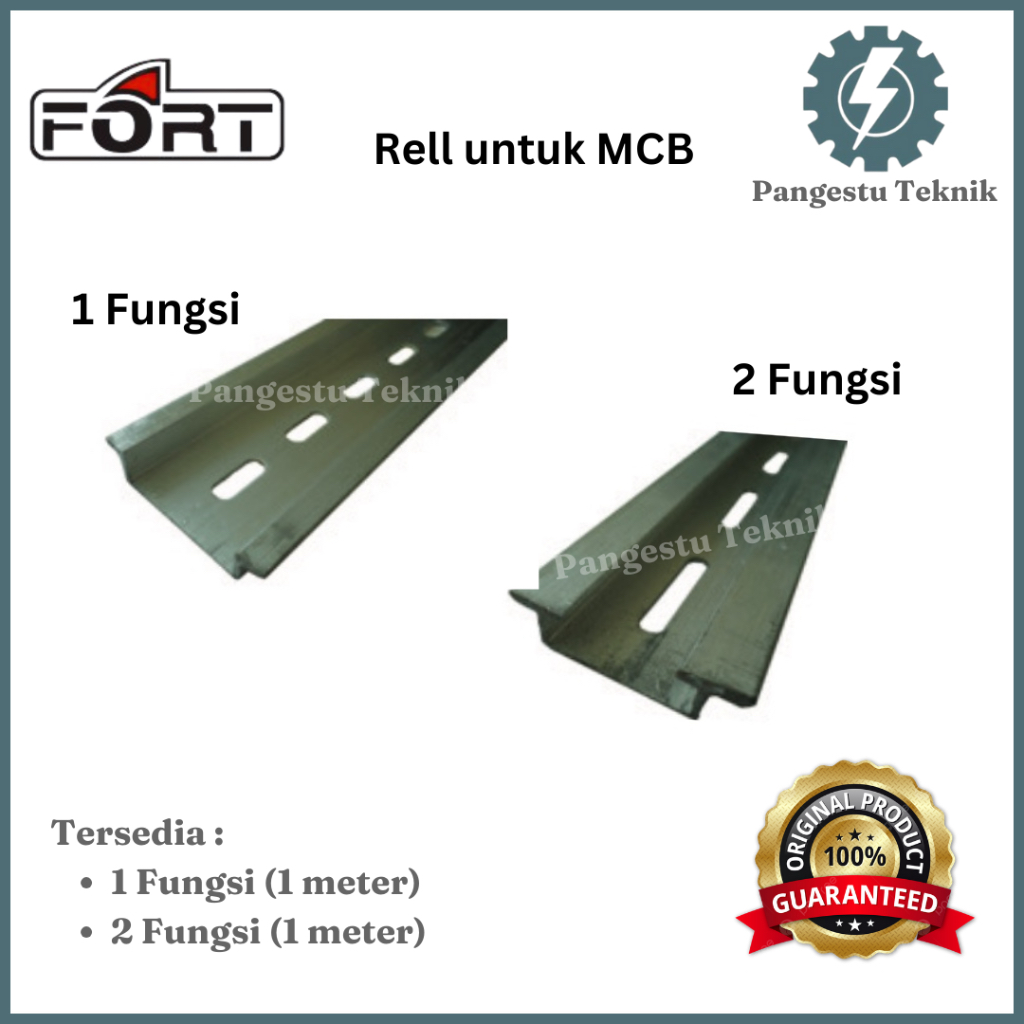 Jual Rell untuk MCB 1 Fungsi 2 Fungsi Merk Fort / Rel MCB Satu atau Dua ...