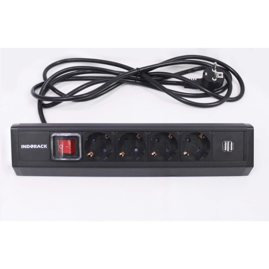 Jual PDU4G2 - Desktop PDU 4 Outlet Germany Socket with 2Port USB ...