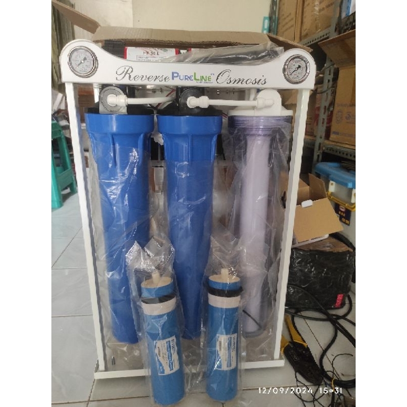 Jual Mesin RO 1000gpd Pureline pakai 2 Membran 3012 / Mesin Filter RO ...