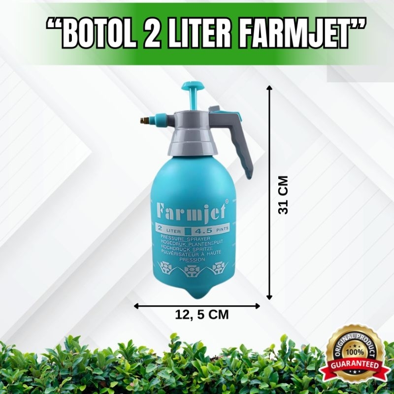 Jual BOTOL SPRAYER 2 LITER FARMJET BIRU (BOTOL SPRAYER 2L FARMJET ...