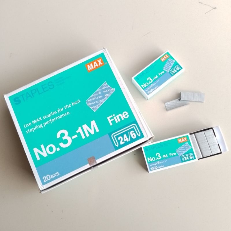 Jual Isi Staples MAX NO.3 24/6 ( Pak ) [ Original ] | Shopee Indonesia