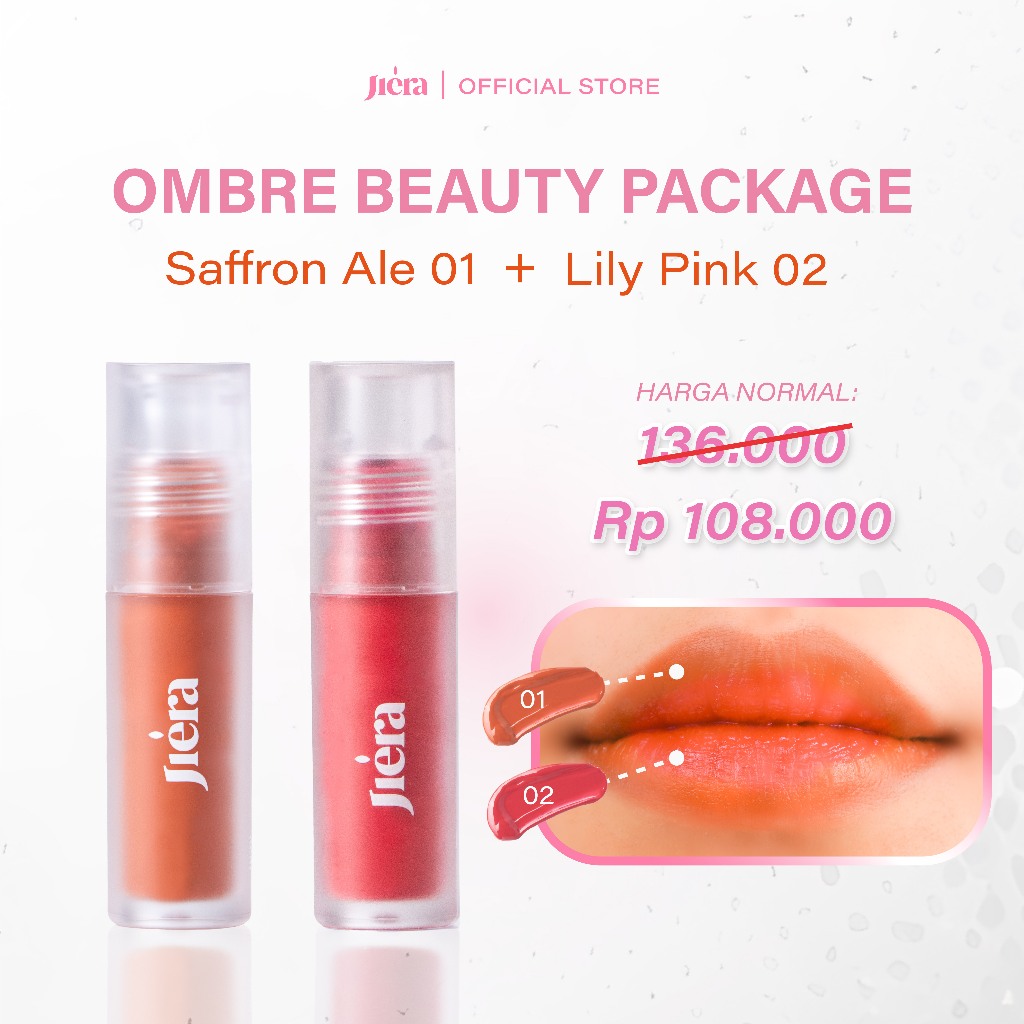Jual [Bundling] JIERA Lip Peptint | Shade 0.1 Saffron Ale + Shade 0.2 ...