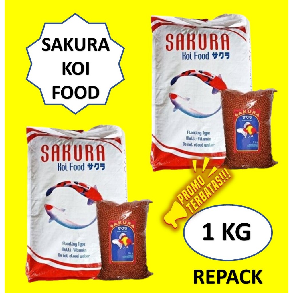 Jual SAKURA FISH FOOD 2MM REPACK 1 KG | Shopee Indonesia