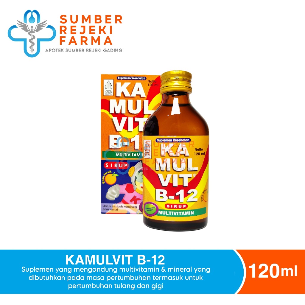 Jual Kamulvit B12 Sirup 120ml (per Botol) | Shopee Indonesia