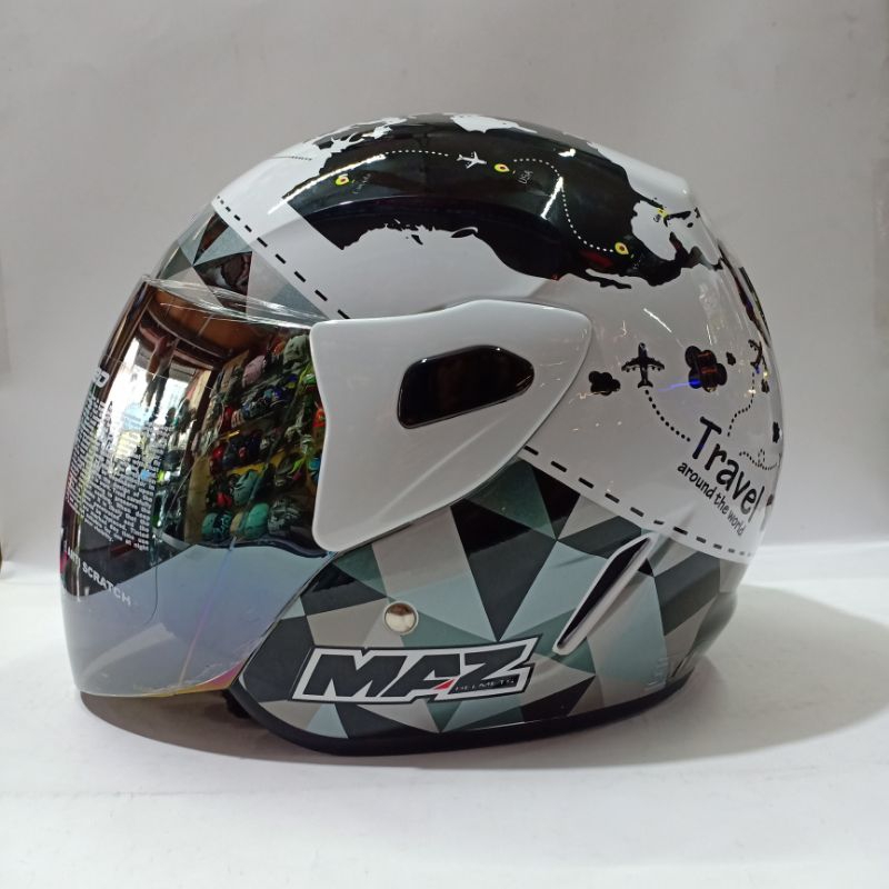 Jual HELM MAZ CORAK MAPS | Shopee Indonesia