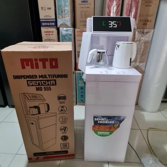 Jual Dispenser Galon Bawah Multifungsi Mito Sencha MD 555 MD555 Hot Cold Multifungsi Touch ...