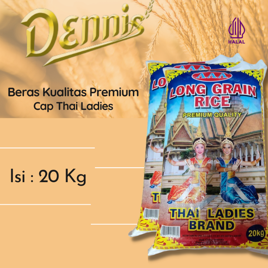 Jual Beras Premium Cap Thai Ladies 20 Kg | Shopee Indonesia