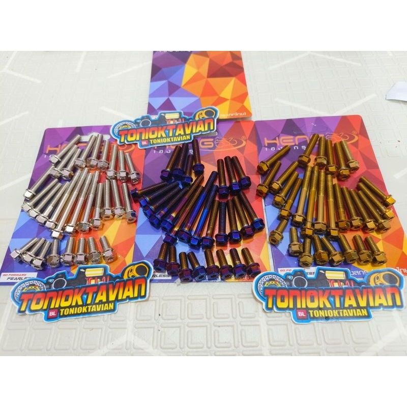 Jual Baut blok mesin 2 kunci heng motor ninja baut bak mesin ninja 2 kunci heng | Shopee Indonesia