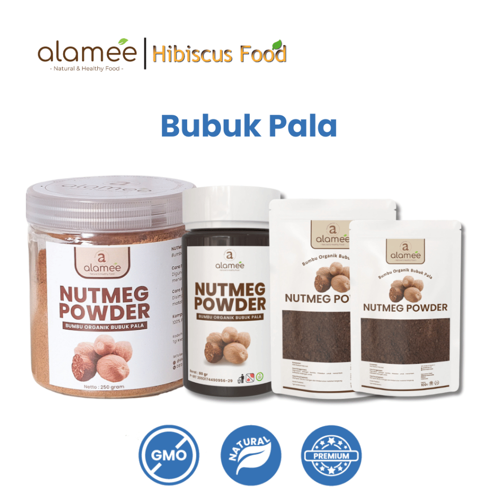 Jual ALAMEE Bumbu Dapur Pala Bubuk Nutmeg Powder Rempah Murni Asli ...