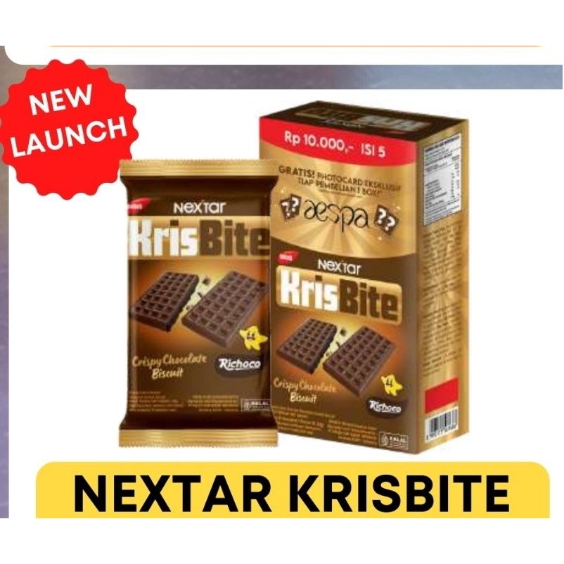 Jual Nabati Aespa KrisBite Crispy Chocolate Biscuit (1box / 5 bungkus ...