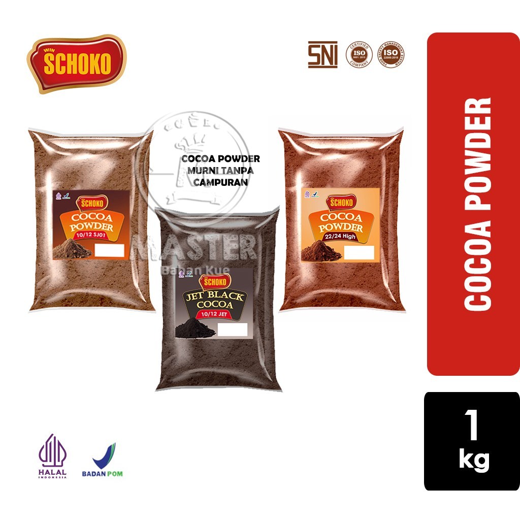 Jual Cocoa Powder SCHOKO Cokelat Bubuk Murni Tanpa Campuran Bubuk Cacao ...