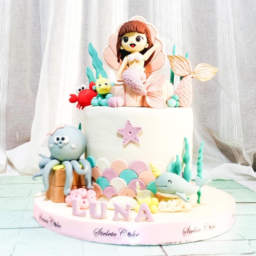 Jual Kue Ulang Tahun/Birthday Cake/Kue Ultah Tema Putri Duyung/Mermaid ...