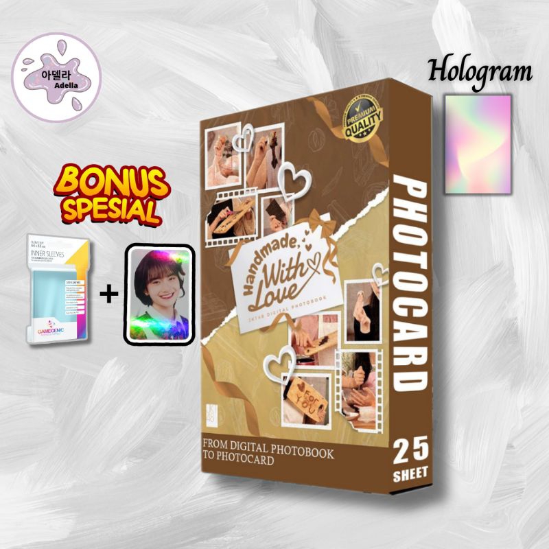 Jual Photocard Hologram Jkt48 Handmade with Love - 2 sisi - 1 Pack isi 25Pcs | Shopee Indonesia