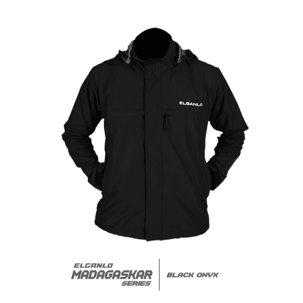 Jual ELGANLO Jaket Pria Motor Biker Jaket Hitam Polos Jaket Keren Jeket ...