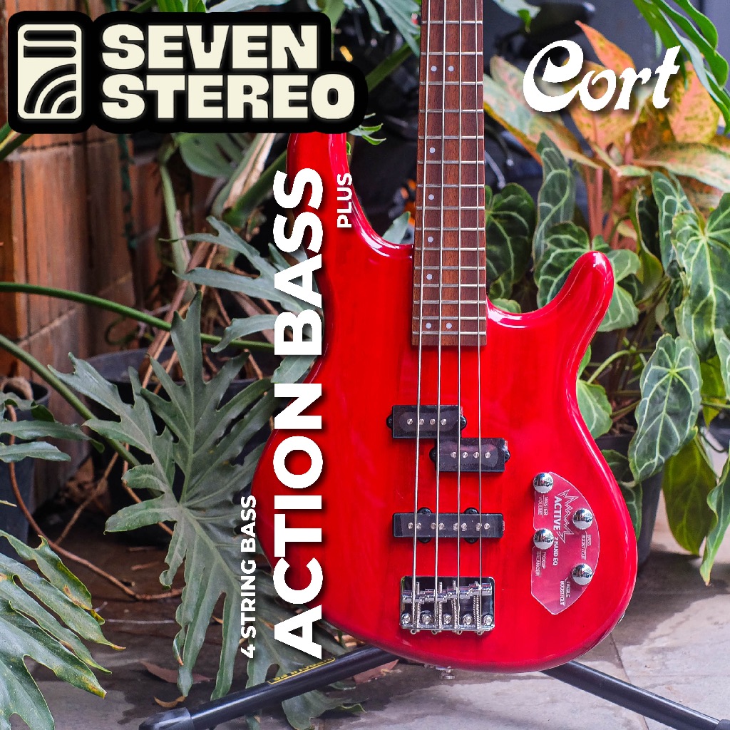 Jual Cort Action Bass Plus Electric Bass Red | Shopee Indonesia