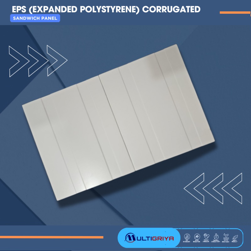 Jual Sandwich Panel EPS (Expanded Polystyrene) Corrugated | Shopee ...