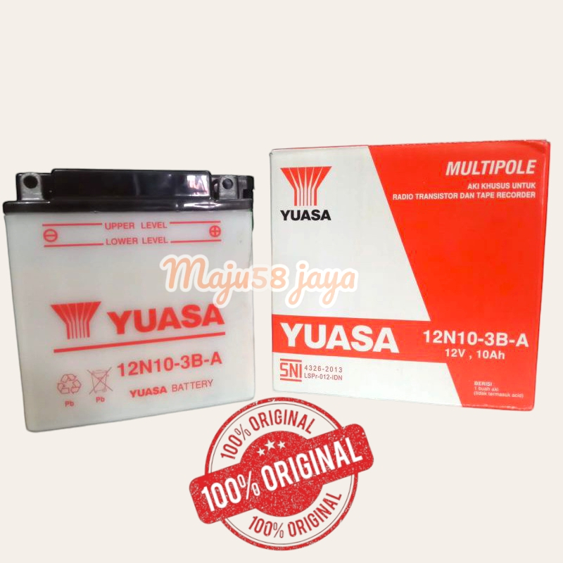 Jual AKI YUASA 12N10-3B-A MULTIPOLE ( Aki Strom Ikan, Aki Lampu emergency, Aki Genset lapak ...