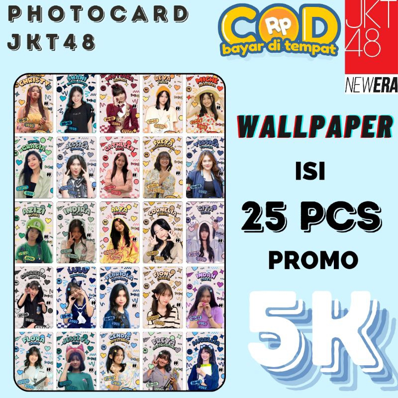 Jual PHOTOCARD JKT48 ISI 25 PCS - 5K - WALLPAPER | Shopee Indonesia