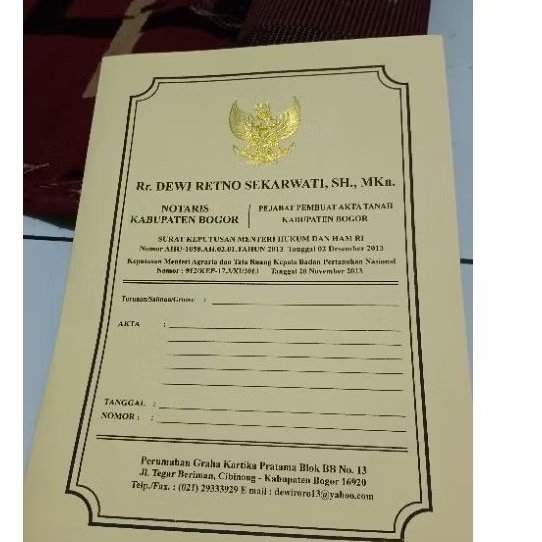 Jual Cover akta notaris Garuda poly emas | Shopee Indonesia